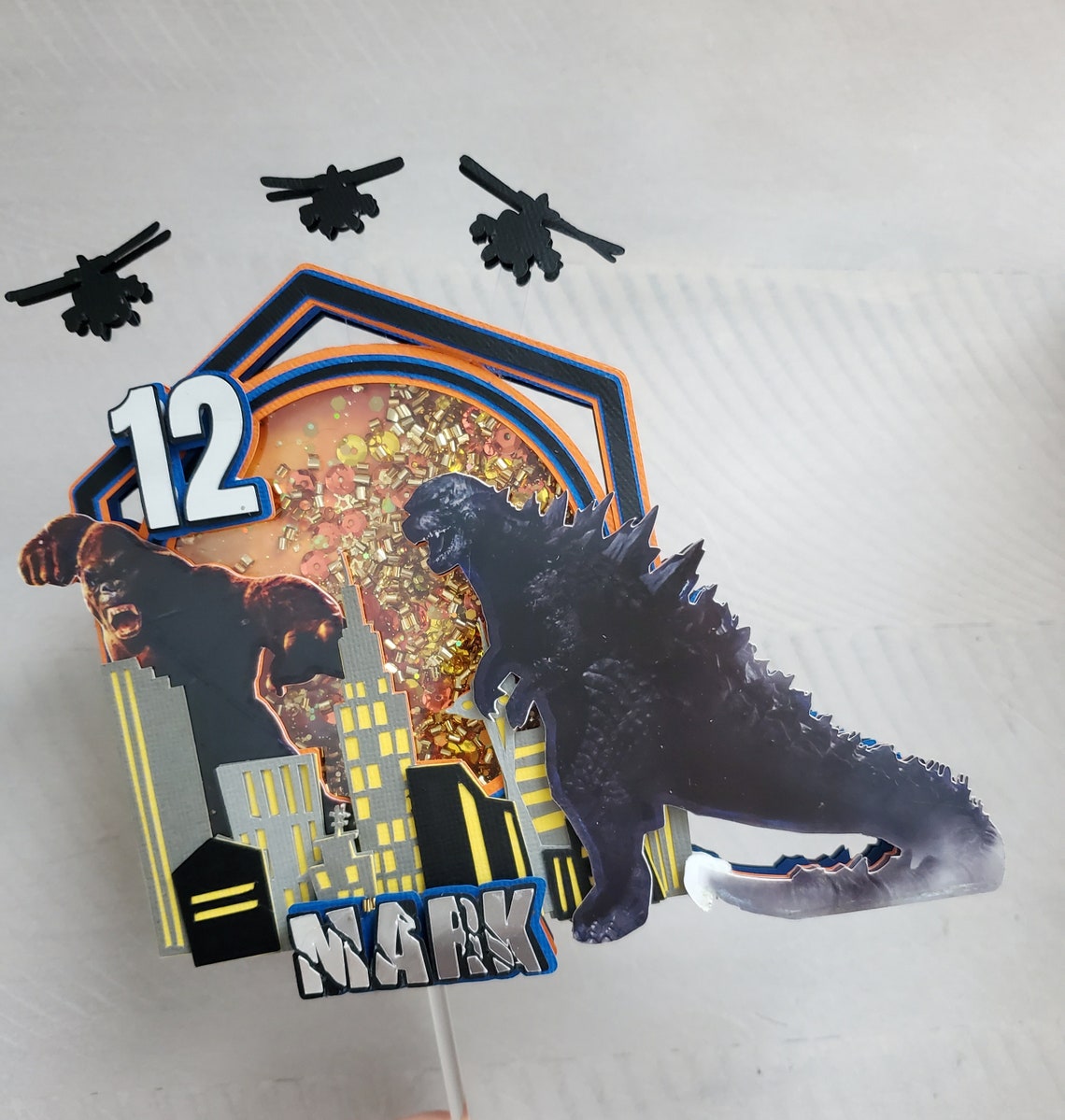 Godzilla Cake Topper, Godzilla Decor, Godzilla Party, Godzilla Theme ...