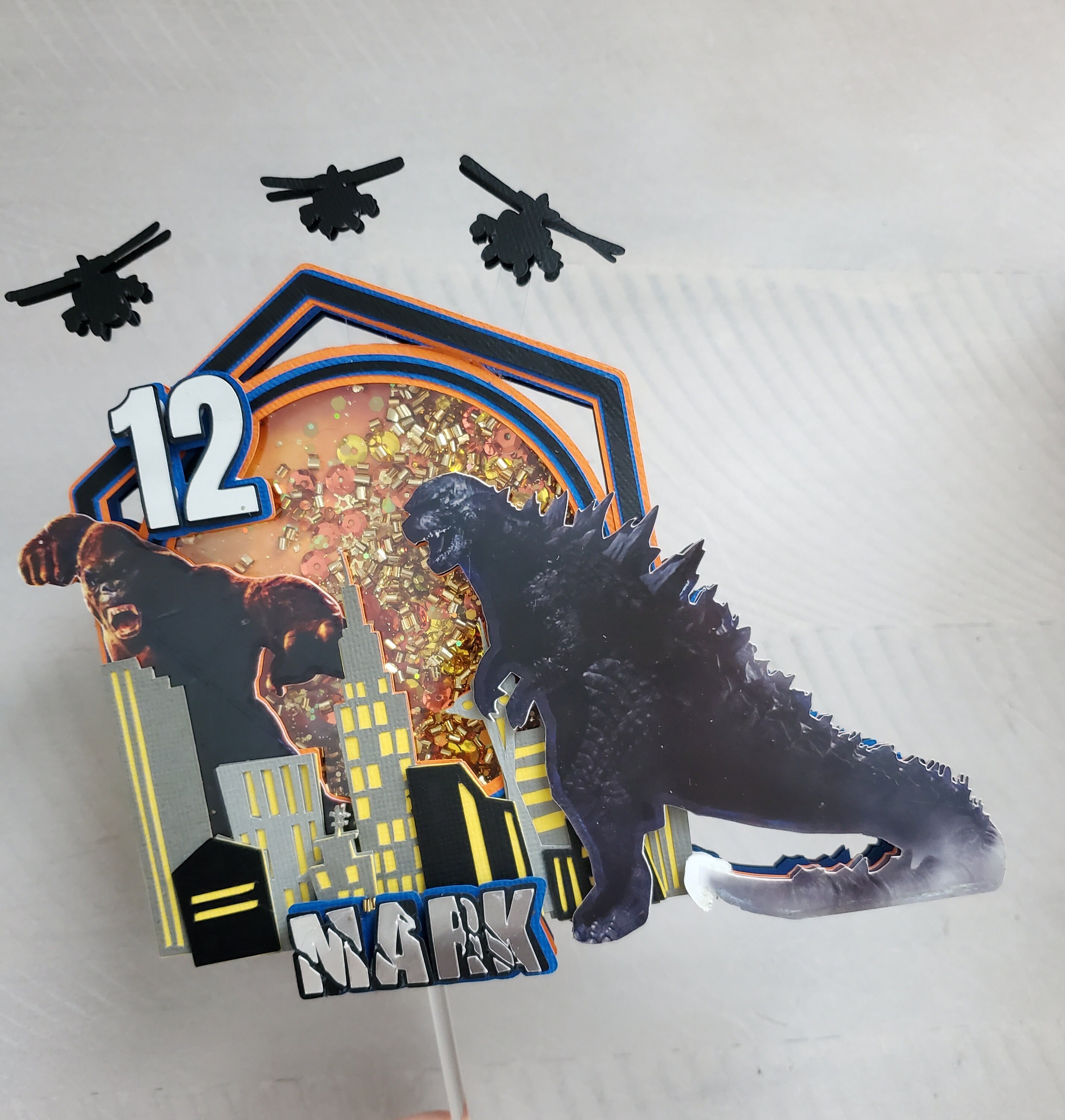 Godzilla Cake Topper, Godzilla Decor, Godzilla Party, Godzilla Theme ...
