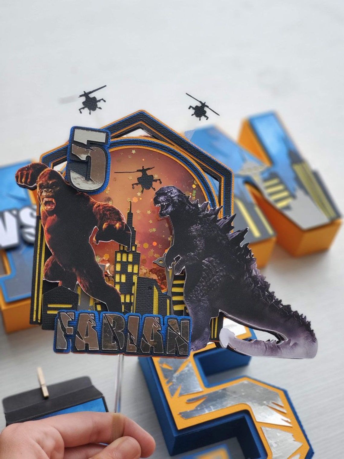 Godzilla Cake Topper, Godzilla Decor, Godzilla Party, Godzilla Theme ...