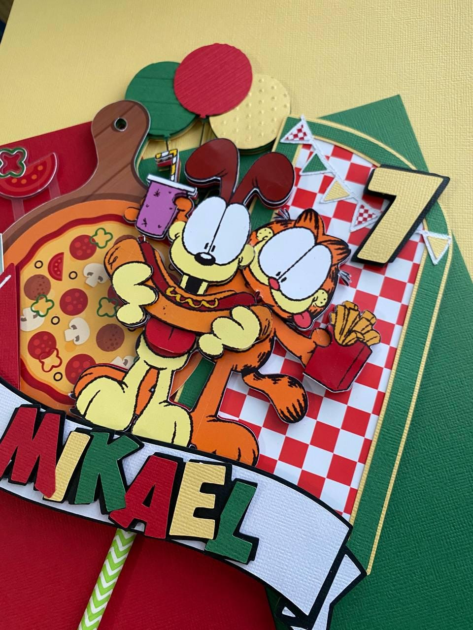 Garfield Cake Topper/ Garfield Party/garfield Decor/garfield and Odie ...