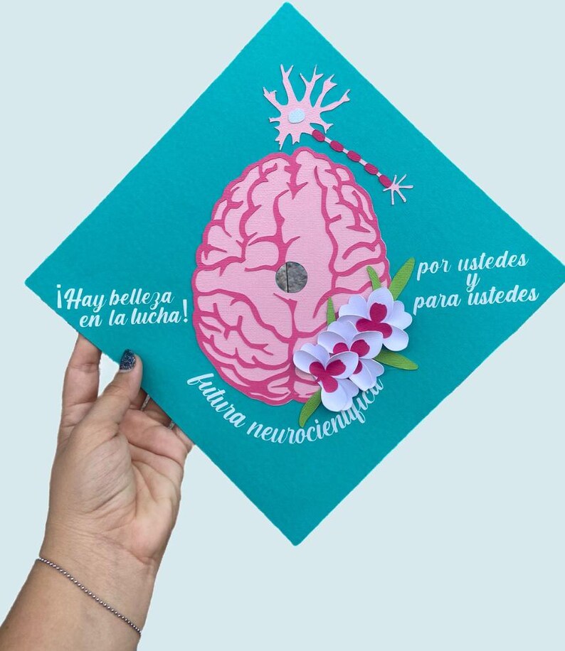 Brain Graduation Cap Topper: Psychology, Neuroscience, & Science - Etsy
