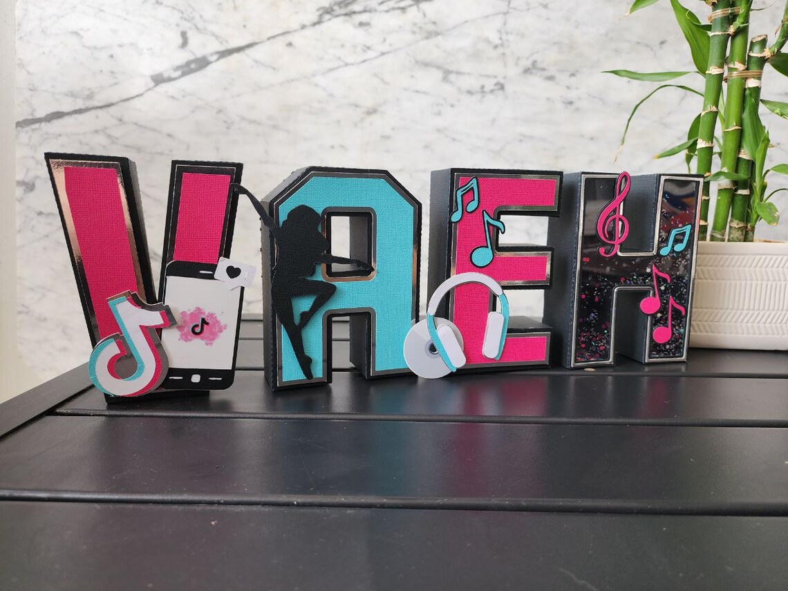 Tiktok Party Decor, Tiktok 3D Letters, Tiktok Letters, Tiktok Party ...