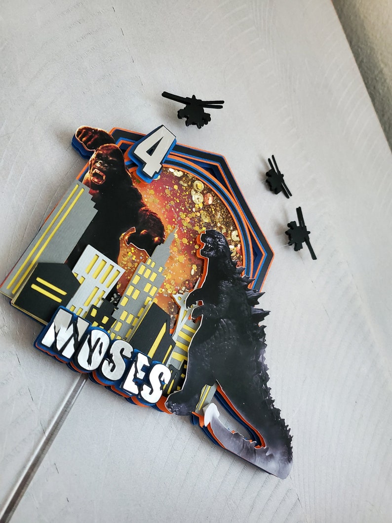 Godzilla Cake Topper, Godzilla Decor, Godzilla Party, Godzilla Theme ...