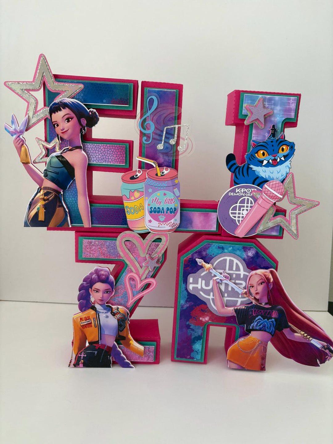 Kpop Demon Hunter 3D Letters/ Custom Party Decoration - Etsy