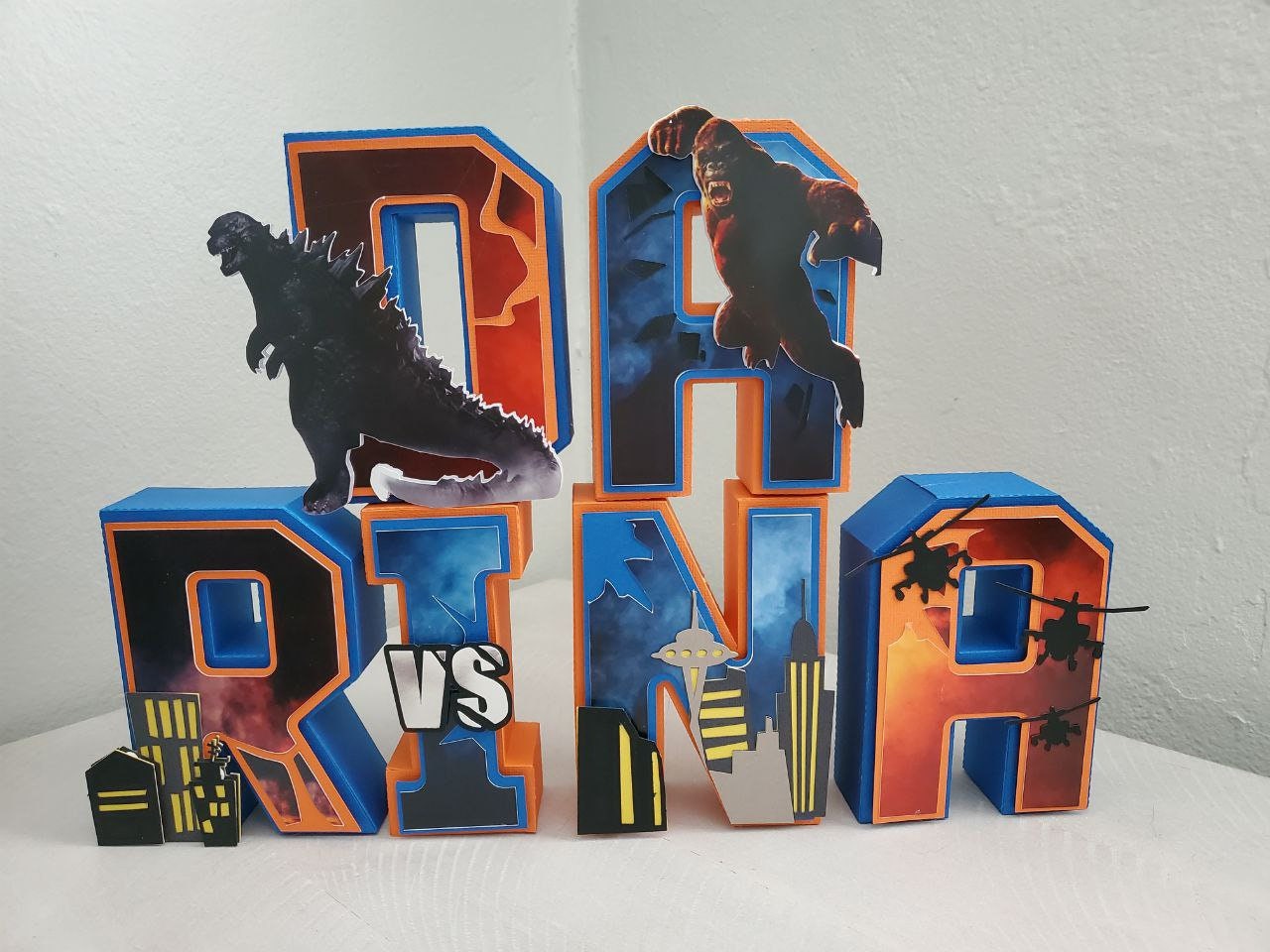 Godzilla 3d Lettersr, Godzilla Decor, Godzilla Party, Godzilla Party ...