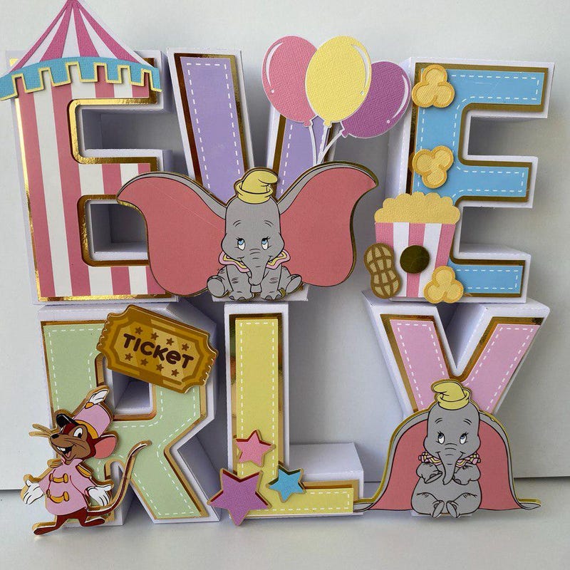 Dumbo Letters - Etsy