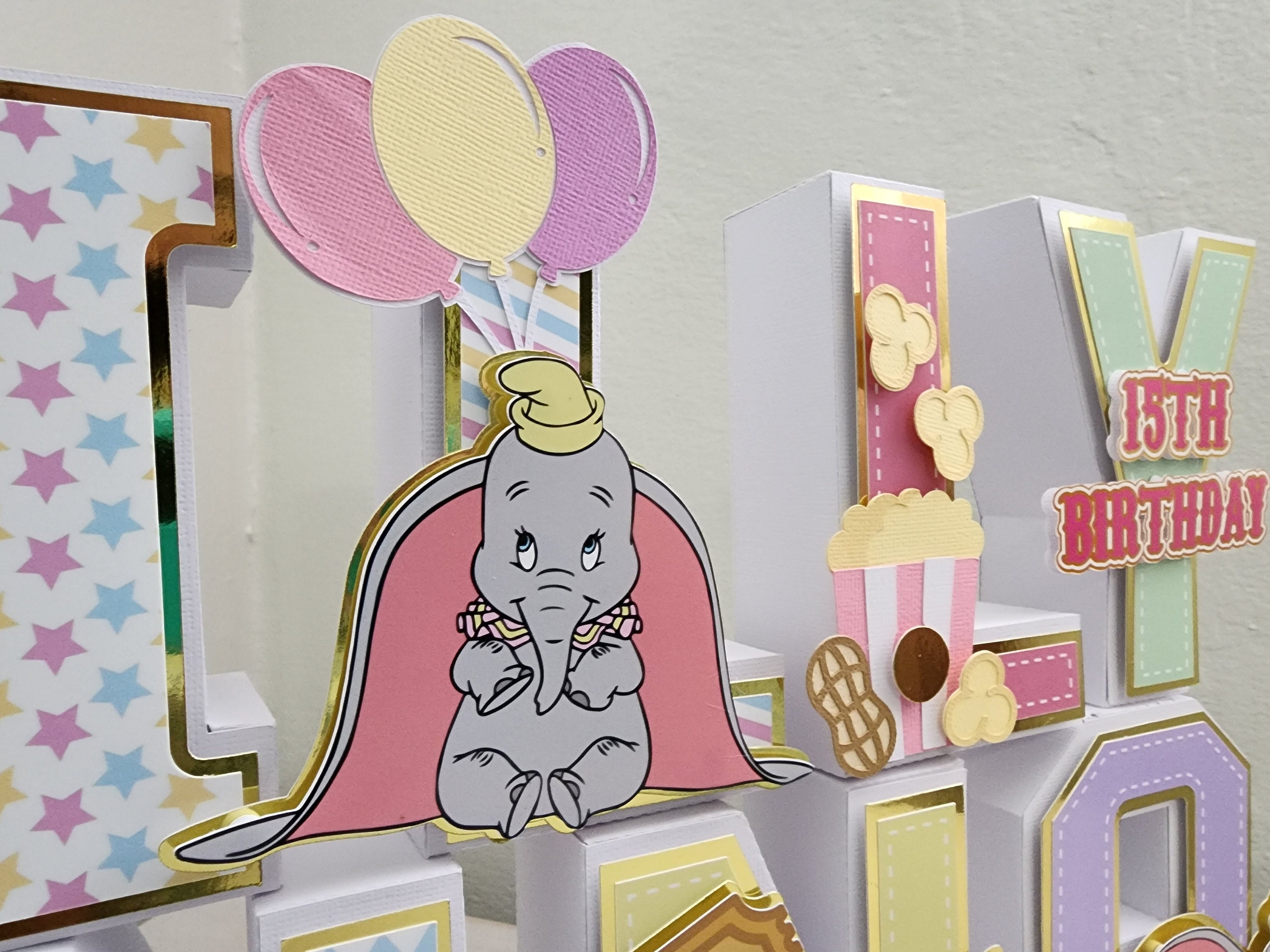 Dumbo 3d Letters, Dumbo Birthday Party, Dumbo Decor - Etsy