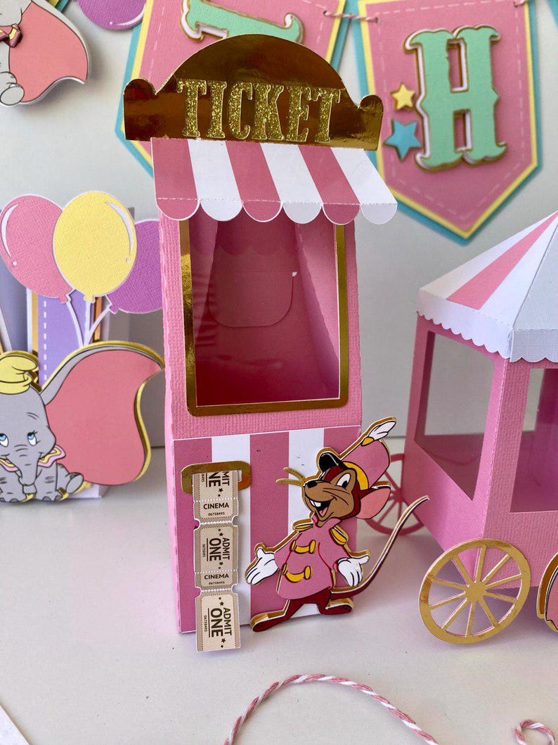 Dumbo Candy Favor Boxes: Custom Birthday Party Supplies - Etsy