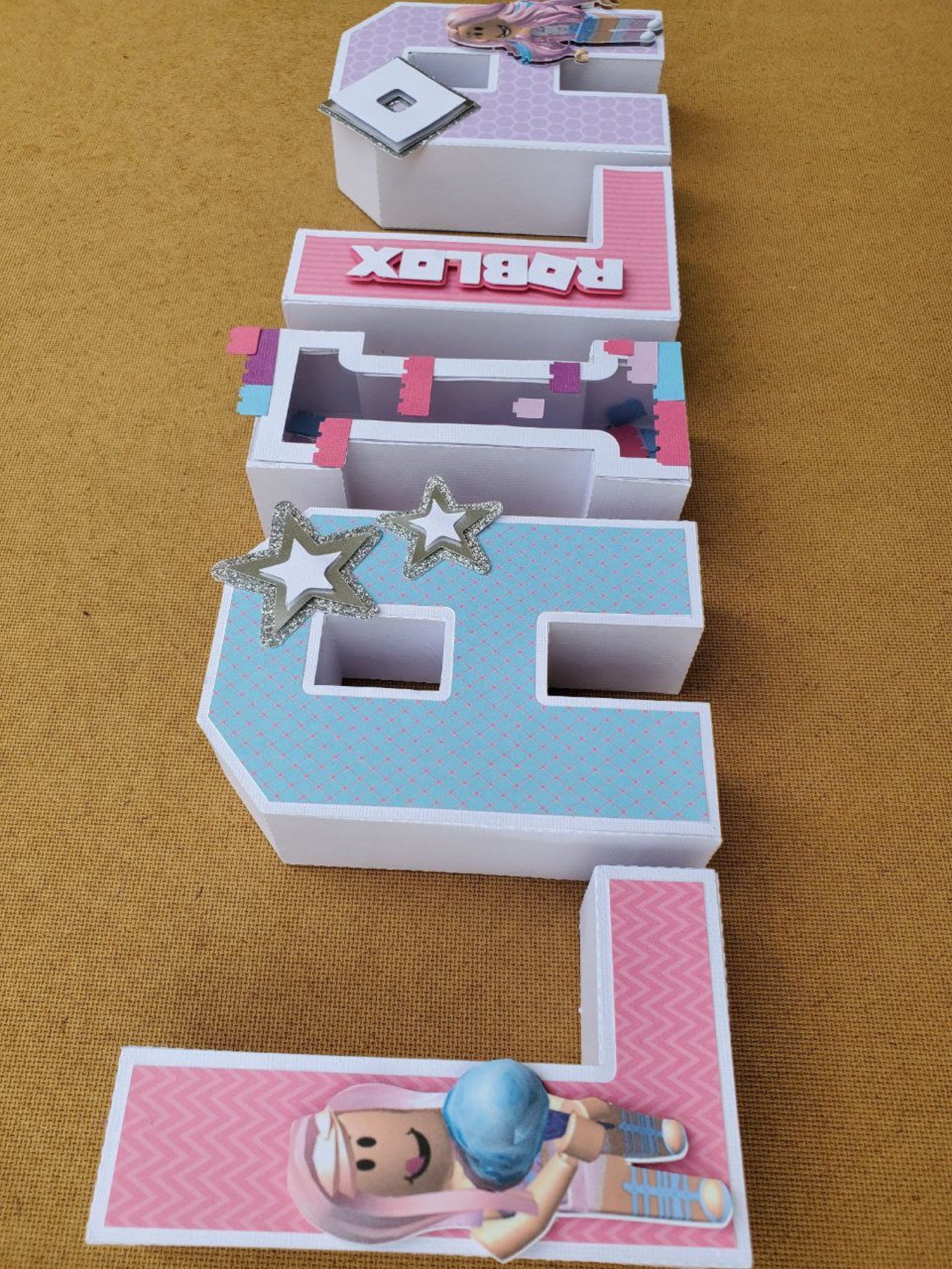 Roblox 3d Letters, Roblox Caketopper, Roblox Party, Roblox Decor ...