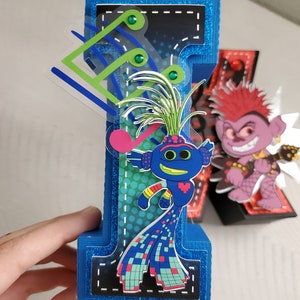 Trolls 3D Letters, Trolls Party Decor, Trolls Movie-inspired ...