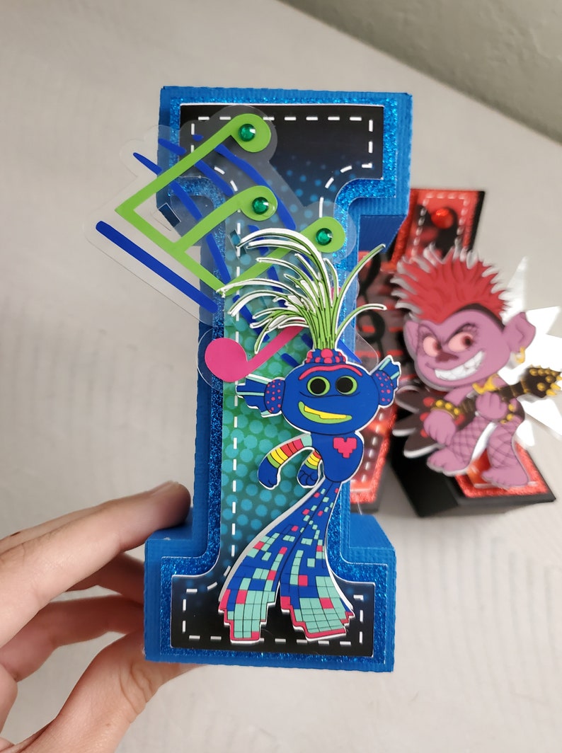 Trolls 3D Letters, Trolls Party Decor, Trolls Movie-inspired ...