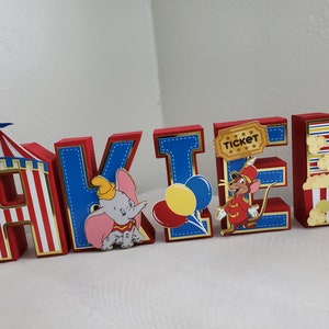 Dumbo 3d Letters, Dumbo Birthday Party, Dumbo Decor - Etsy