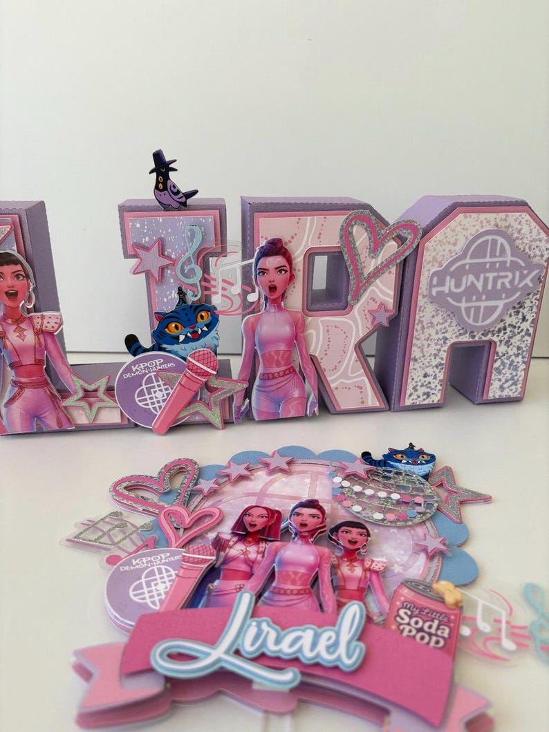 Kpop Demon Hunter 3D Letters/ Custom Party Decoration - Etsy