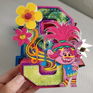 Trolls 3D Letters, Trolls Party Decor, Trolls Movie-inspired ...