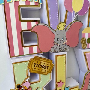 Dumbo 3D Letters: Custom Baby Shower Decorations - Etsy