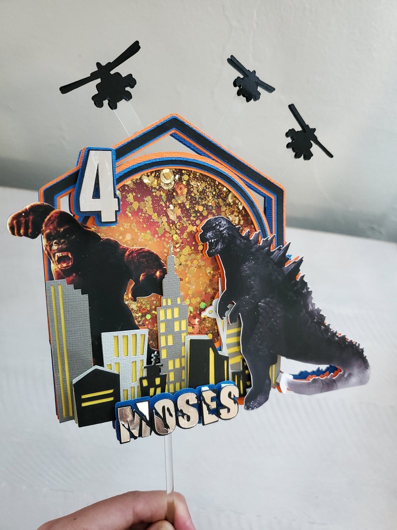 Godzilla Cake Topper, Godzilla Decor, Godzilla Party, Godzilla Theme ...