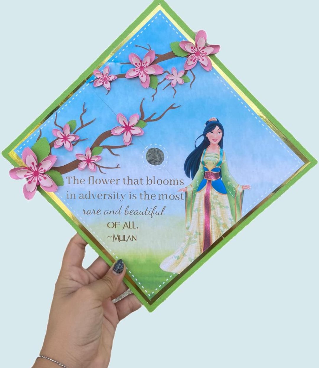 Disney Princess Graduation Cap | Mulan Graduation Topper | Tangled ...
