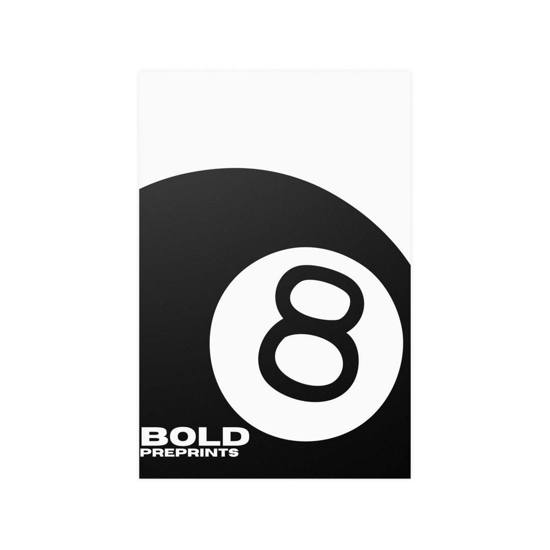 8 Ball Poster Cool Print Cool Poster Gift for Women Gift for Men - Etsy