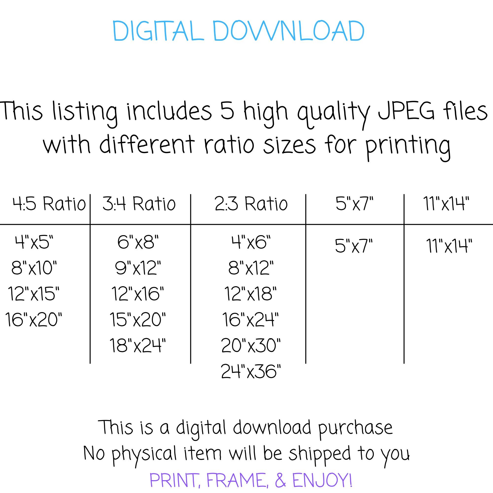 Black and White Never Be so Kind Lyric Set of 4 Digital Download ...
