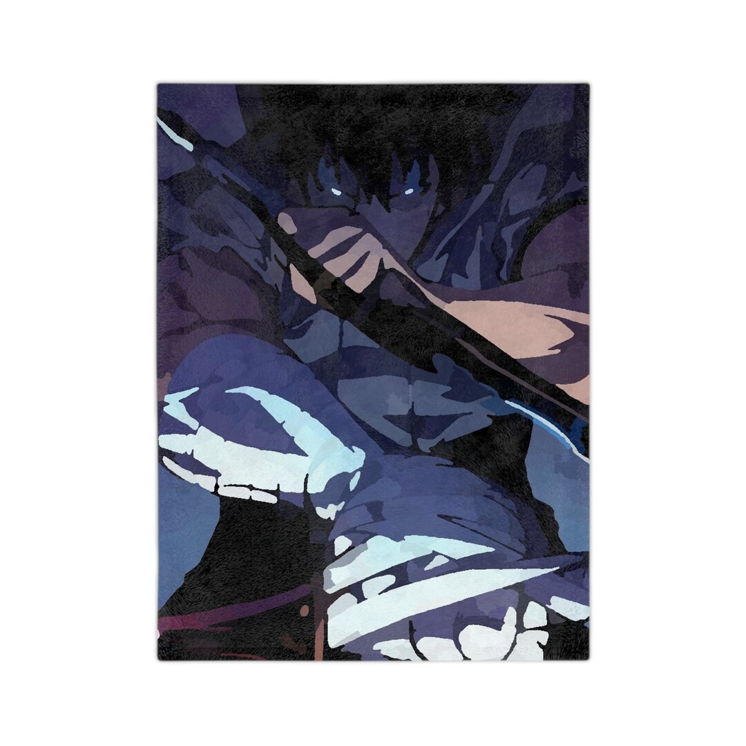 Solo Leveling Anime Sung Jin-woo Inspired Velveteen Microfiber Blanket ...