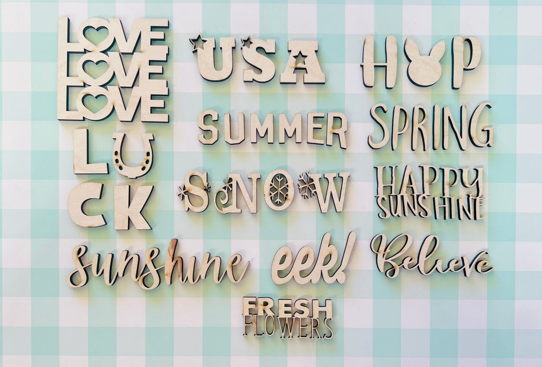 Yearly Word Bundle DIY Kit Craft Kit Creative Kit DIY Home Decor DIY ...