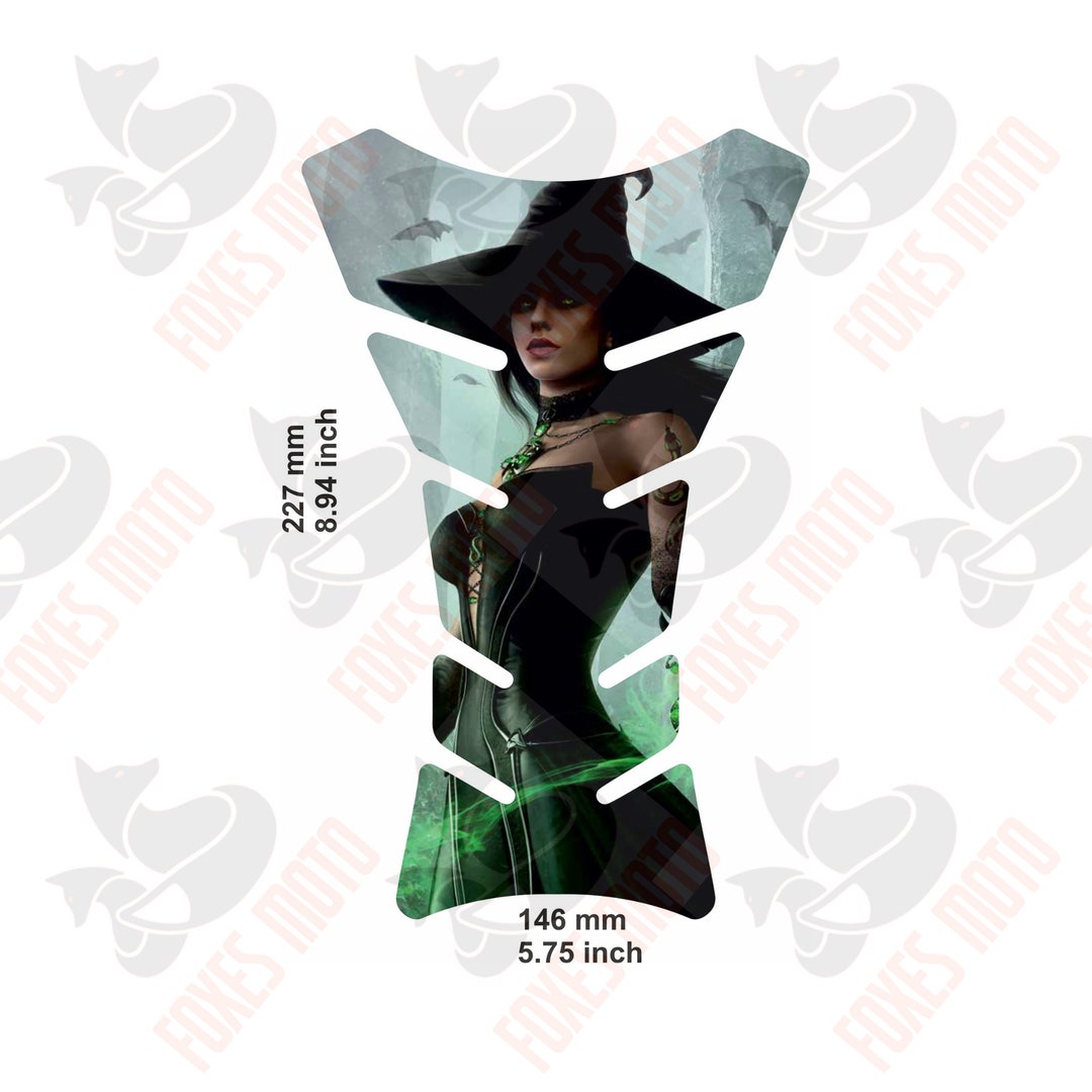 Witch Universal 3D Tank Pad Sticker Decal for Motorcycle or Trike ...