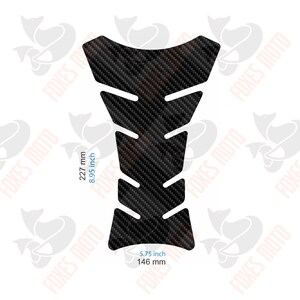 Carbon Design Universal 3D Tank Pad Sticker Decal for Motorcycle or ...