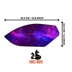 Galaxy Purple Laminated Side Tank Pads Stickers Decals for Motorcycle ...
