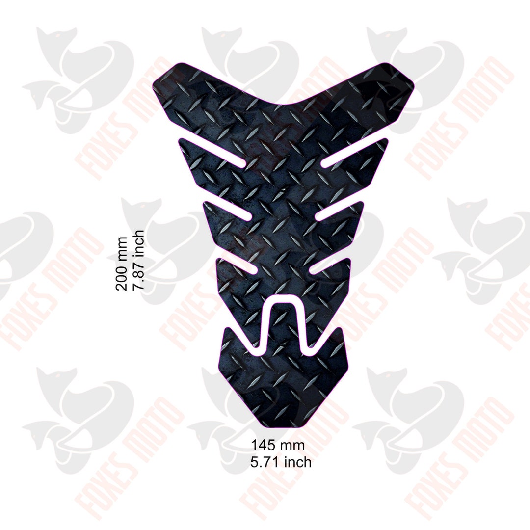 Steel Mesh Universal 3D Tank Pad Sticker Decal for Motorcycle or Trike ...