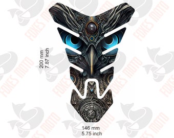 Abstract Neon Universal 3D Tank Pad Sticker Decal for Motorcycle Trike ...