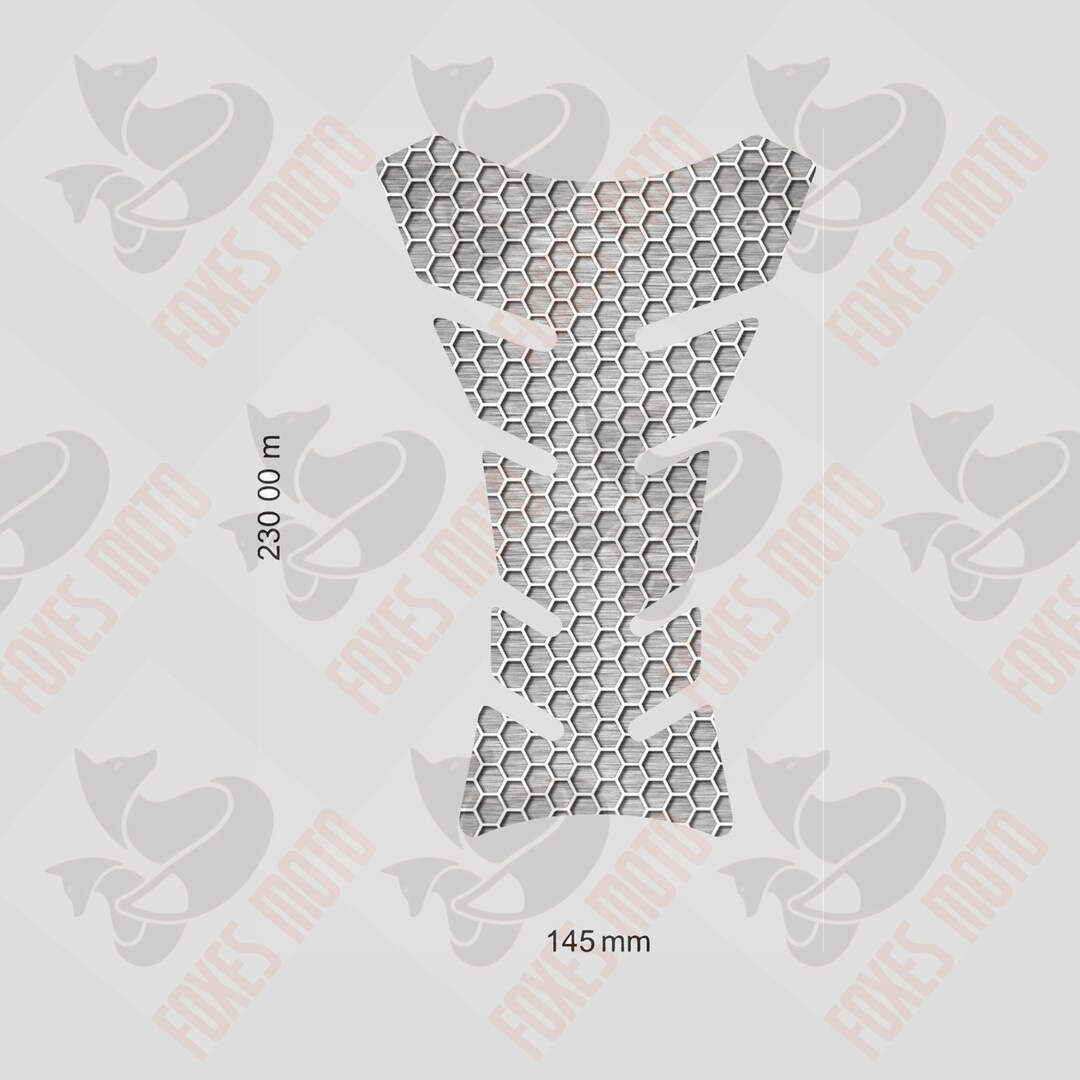 Steel Mesh Pattern Universal 3D Tank Pad Sticker Decal for Motorcycle ...