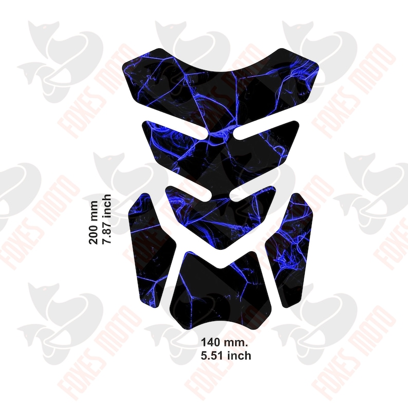 Blue Marble Universal 3D Tank Pad Sticker Decal for Motorcycle ...