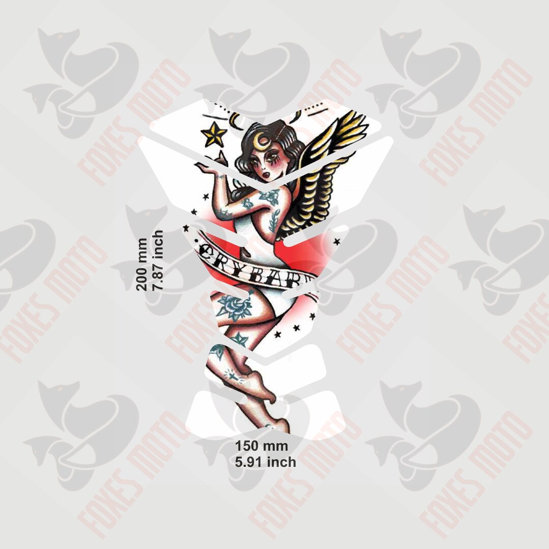 Cry Baby Universal 3D Tank Pad Sticker Decal for Motorcycle or Trike ...