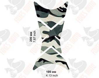 Sci Fi Leaves Universal 3D Tank Pad Sticker Decal for Motorcycle or ...