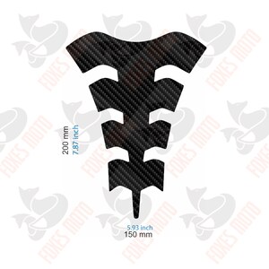 Carbon Design Universal 3D Tank Pad Sticker Decal for Motorcycle or ...