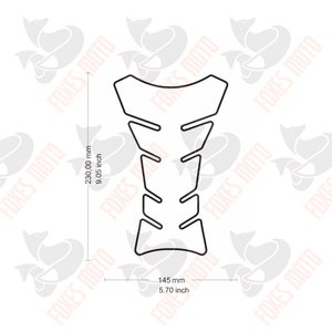 Your Image Custom Universal 3D Tank Pad Sticker Decal for Motorcycle or ...