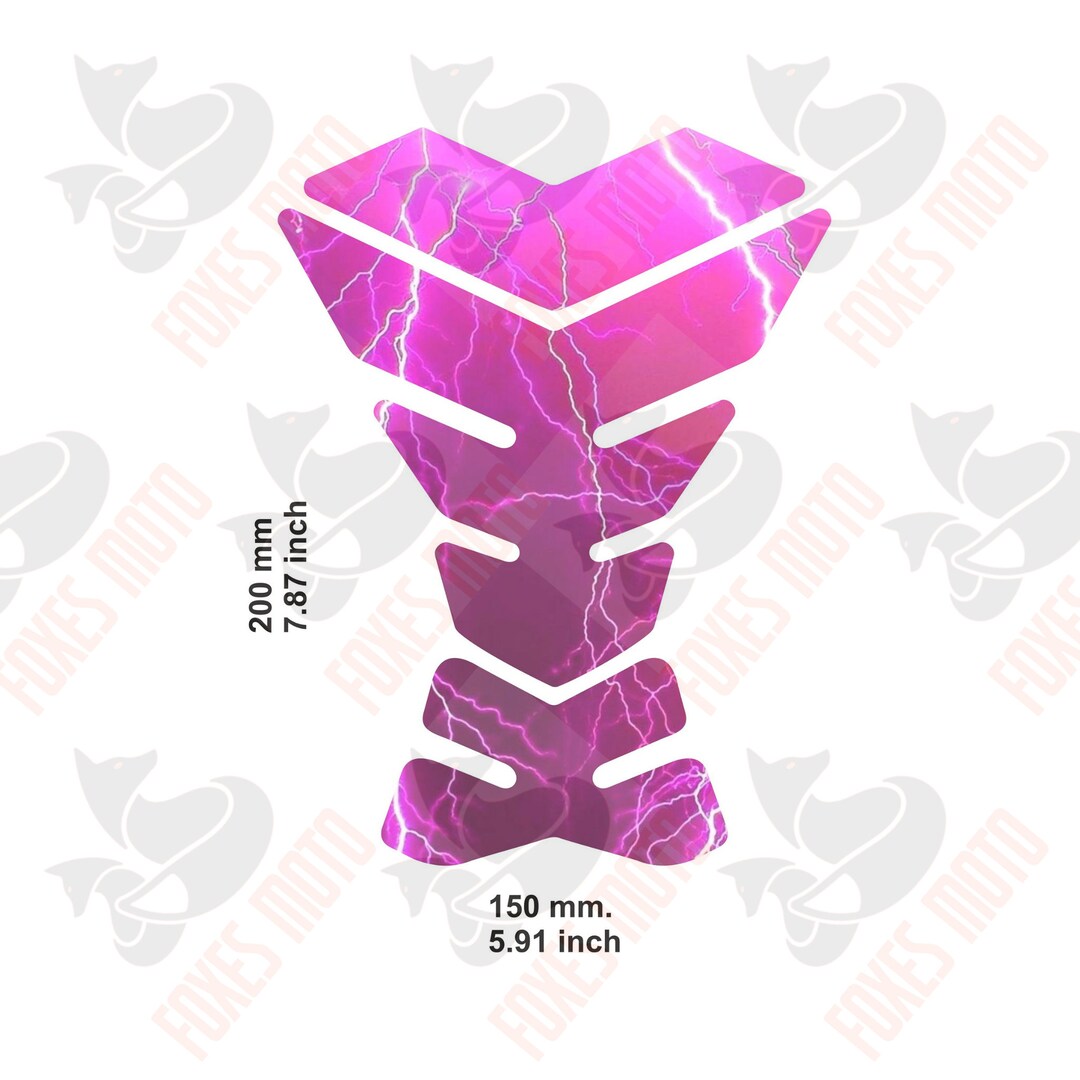 Thunderstorm Universal 3D Tank Pad Sticker Decal for Motorcycle or ...