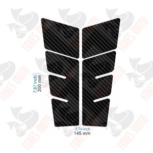 Carbon Design Universal 3D Tank Pad Sticker Decal for Motorcycle or ...