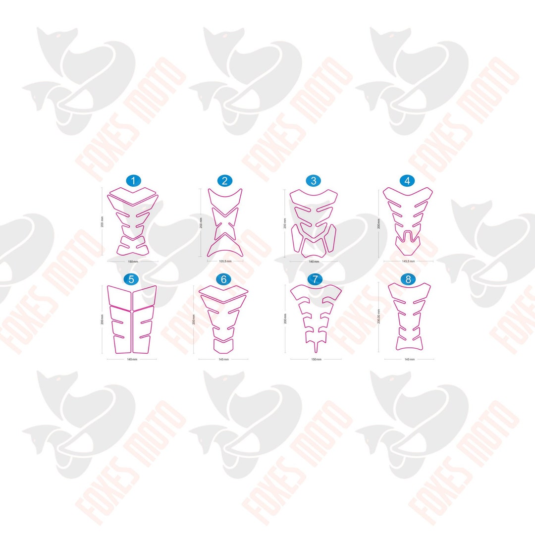 Your Image Custom Universal 3D Tank Pad Sticker Decal for Motorcycle or ...