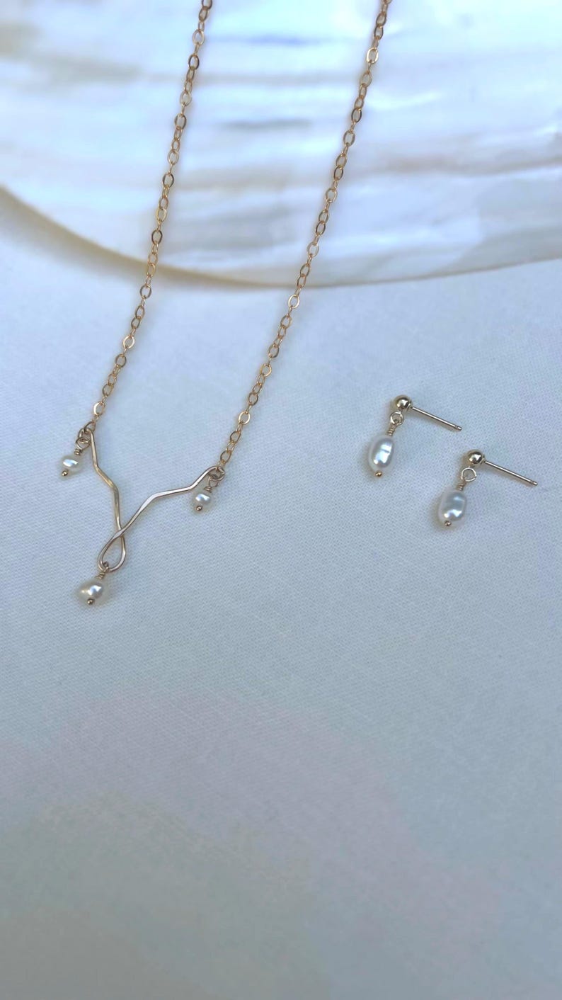 Drop Pearl Earrings Pearl Studs Simple Pearl Jewelry Dainty Pearl Drops ...