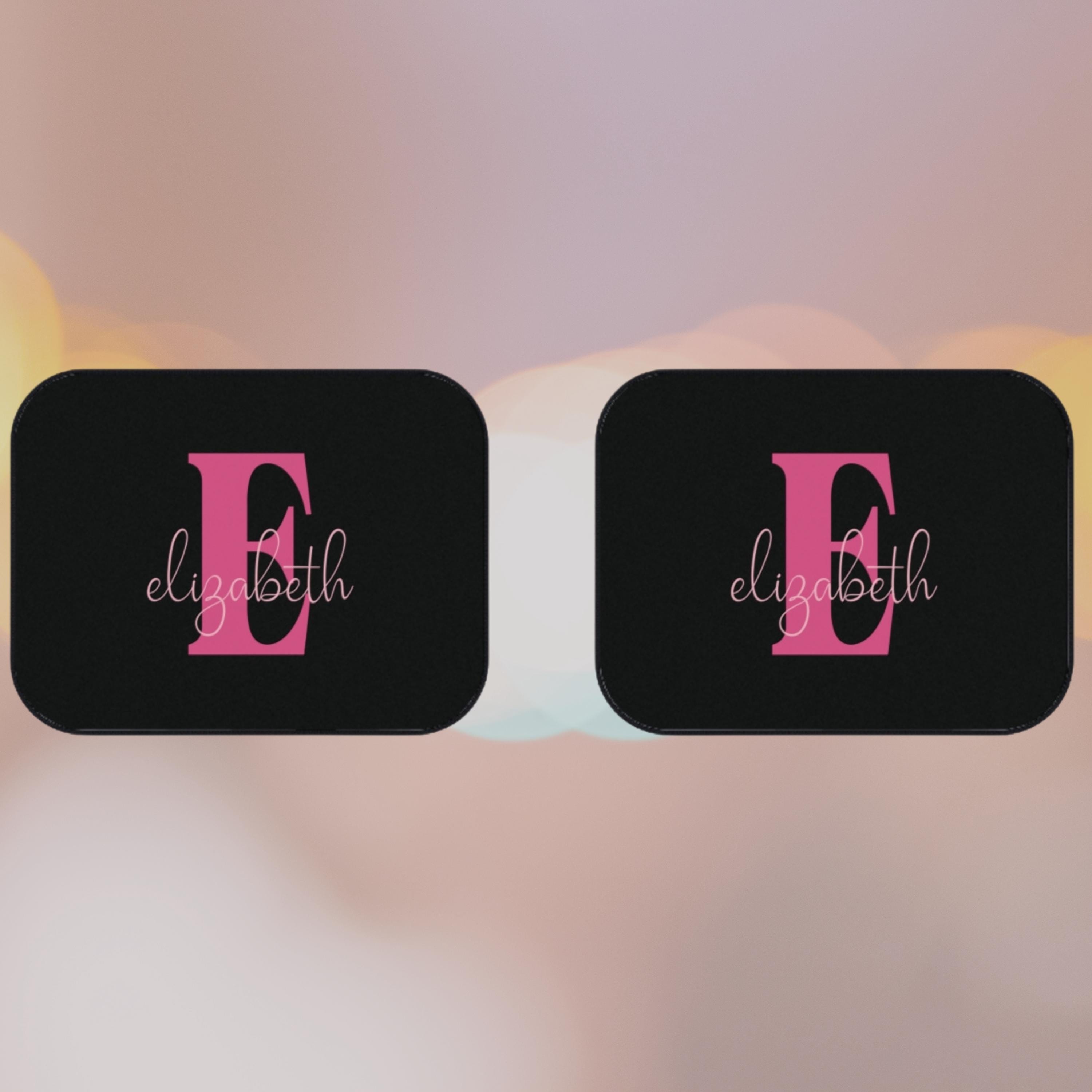 Custom Car Mats | Monogram Car Floor Mats for Women, Personalized Pink ...