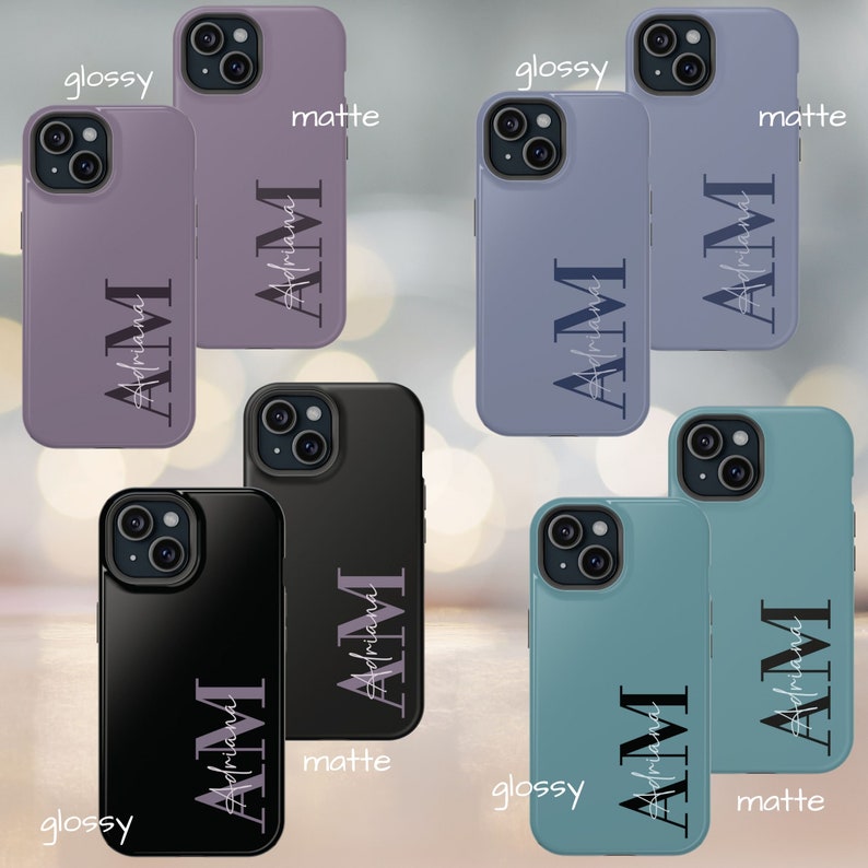 Custom iPhone Case, Initials Galaxy Personalized Monogram Phone Cover ...