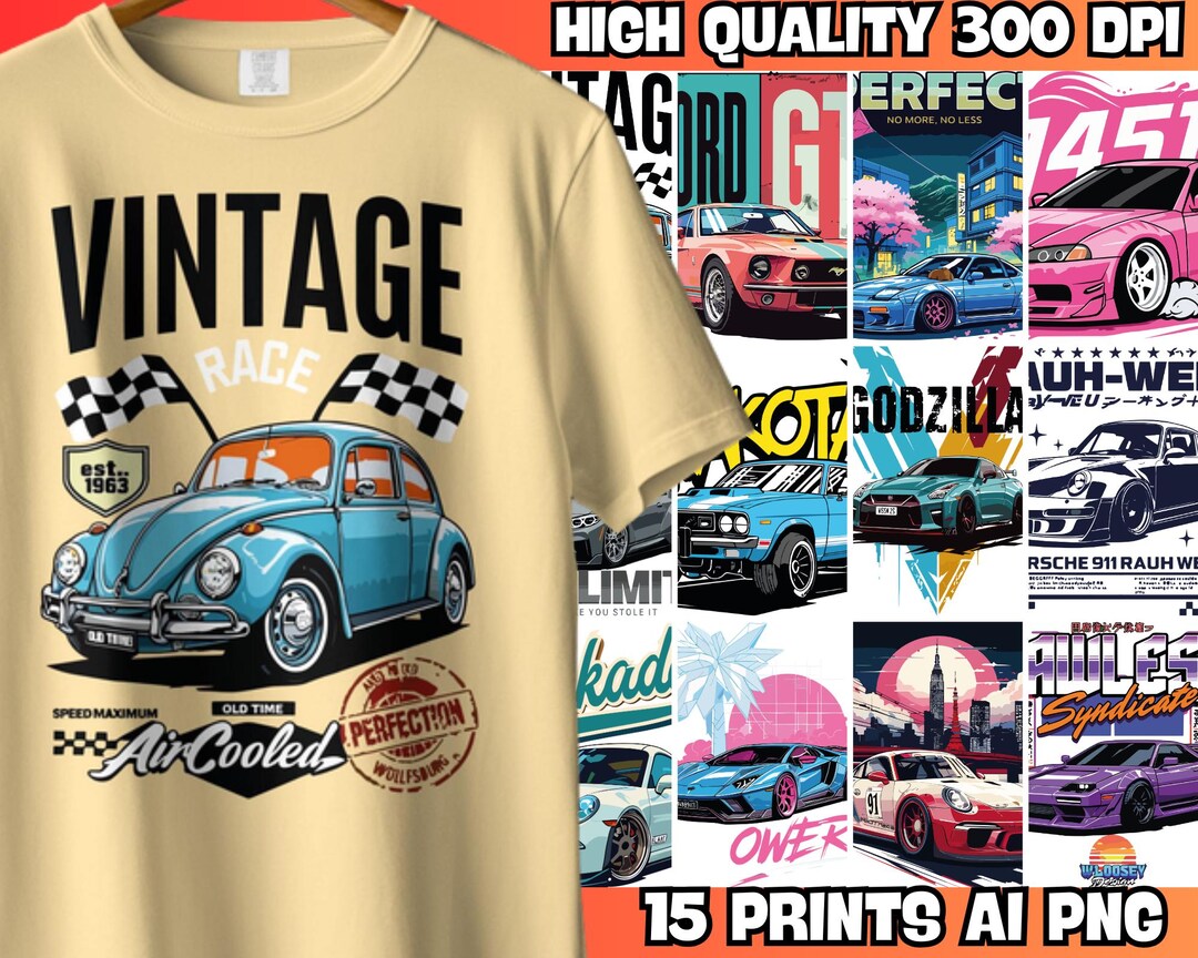 15 Car Designs Prints| Retro and Modern Auto Graphics | Urban Design ...