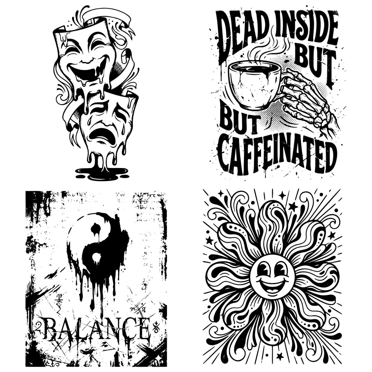 Urban Designs SVG Bundle Edgy Skeleton Retro Y2K Sublimation ...