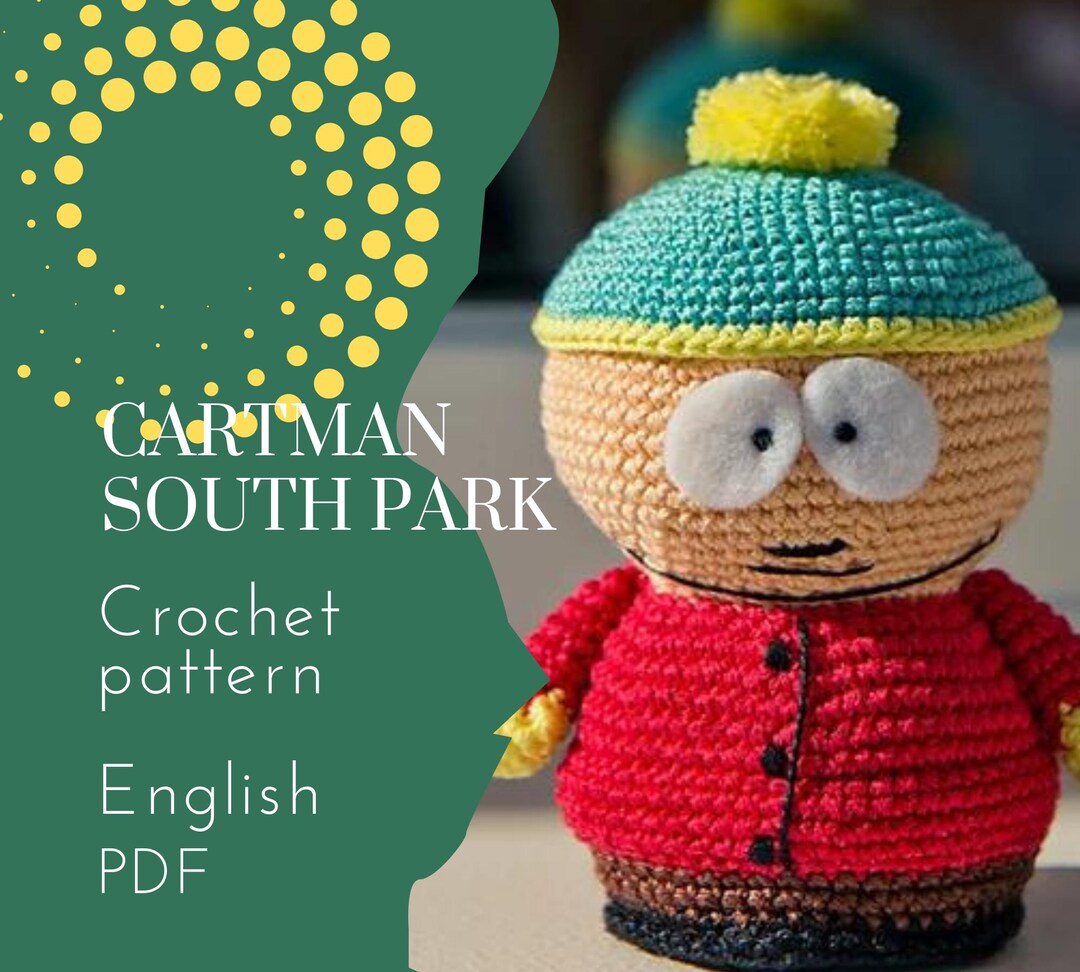 South Park Cartman Crochet Pattern, Pdf Amigurumi Easter Plush Tutorial ...