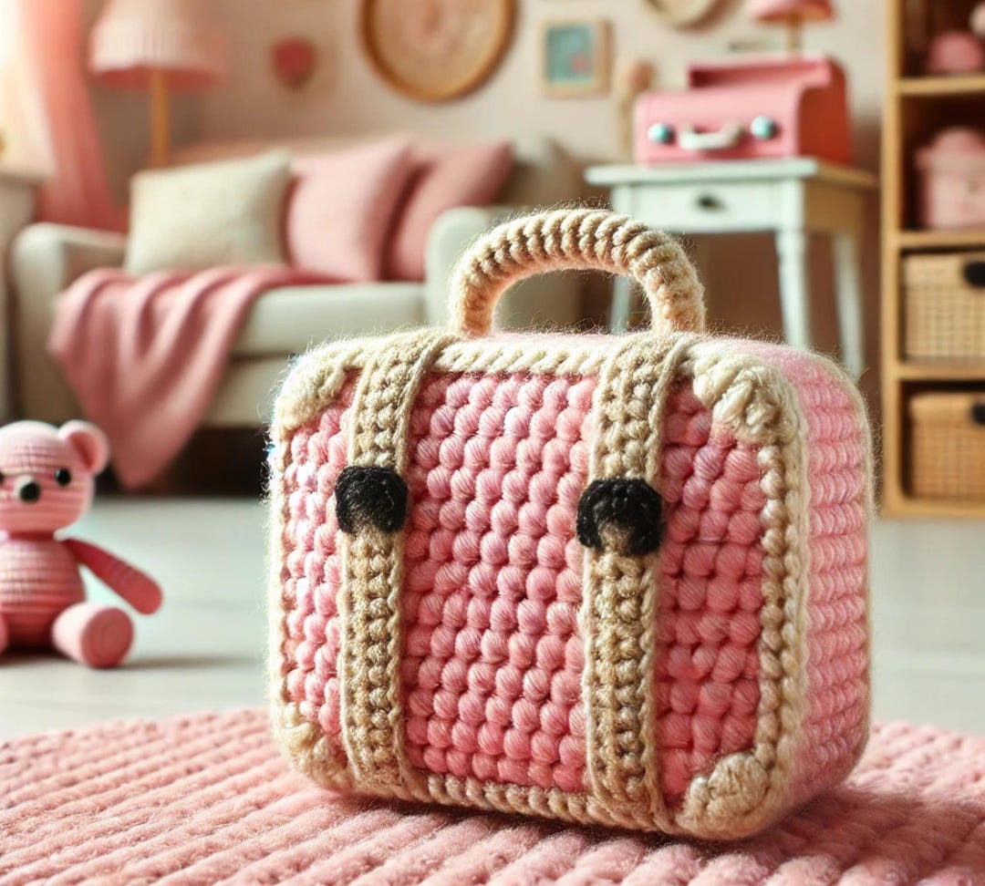 Suitcase Crochet Pattern Pdf Amigurumi Easter Plush Suitcase Tutorial ...
