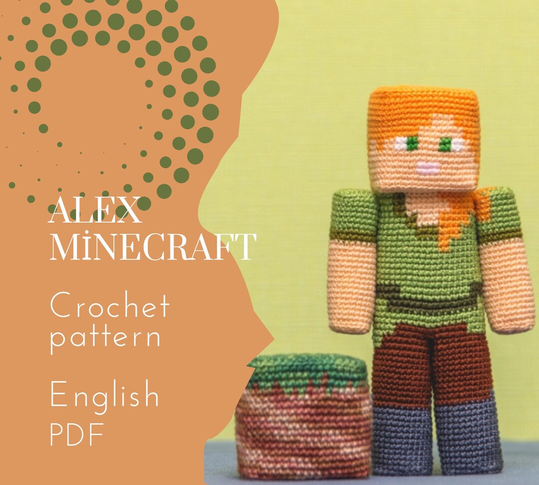 Minecraft Doll Crochet Pattern Pdf Amigurumi Easter Plush Minecraft ...