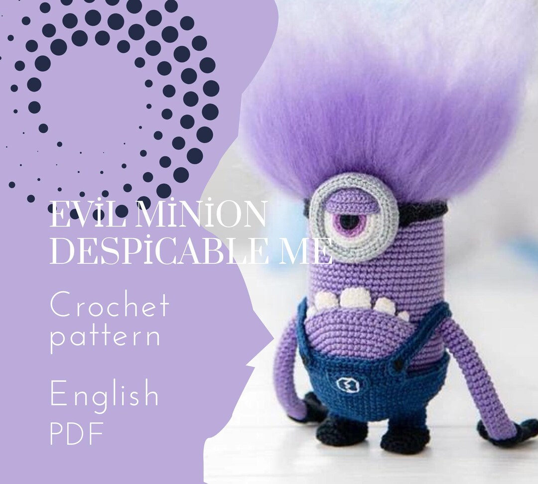 Evil Minion Crochet Pattern Pdf Amigurumi Easter Plush Minion Tutorial ...