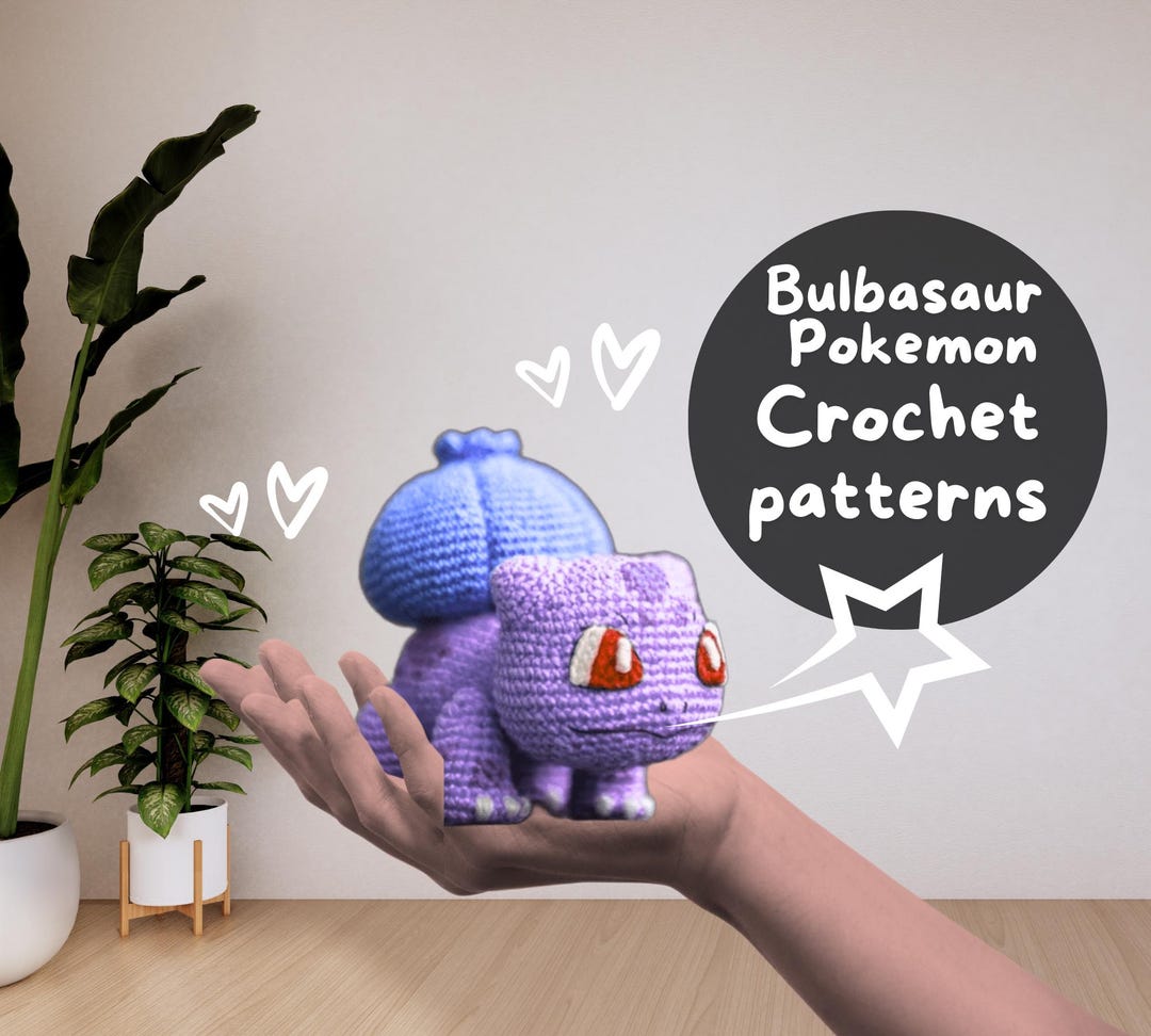 Bulbasaur Crochet Pattern, Amigurumi Bulbasaur Crochet, Crochet ...
