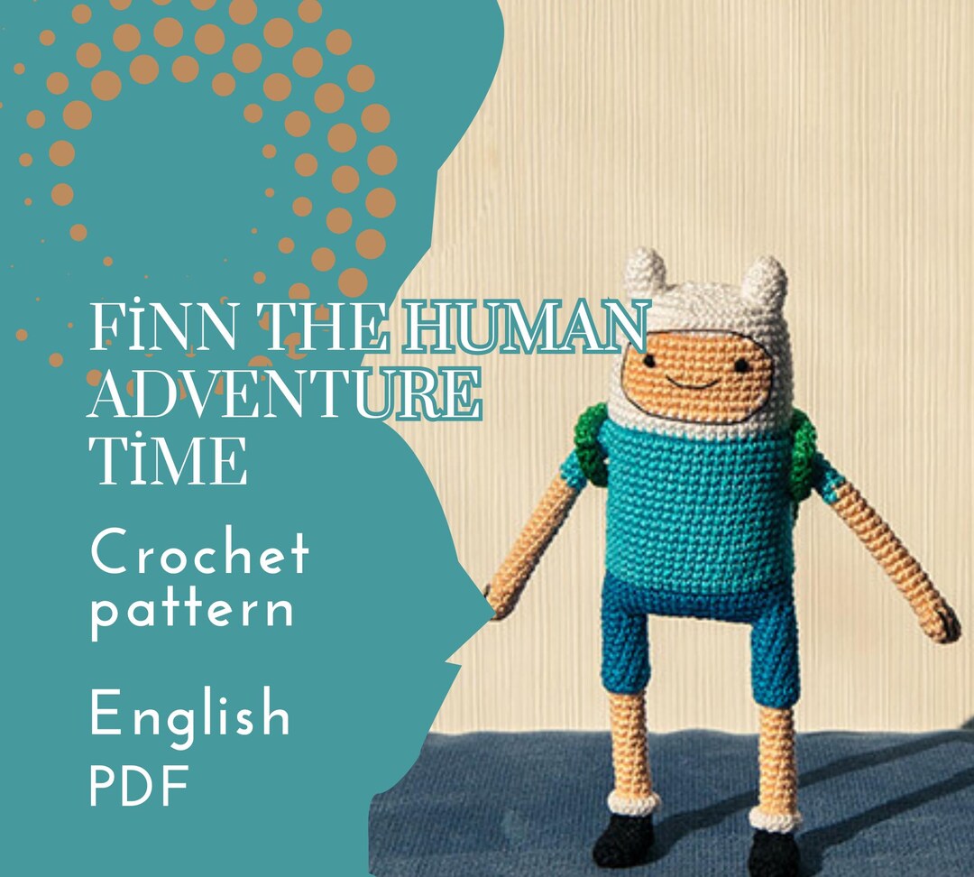 Adventure Time Finn Crochet Pattern Pdf,amigurumi Easter Plush Finn ...